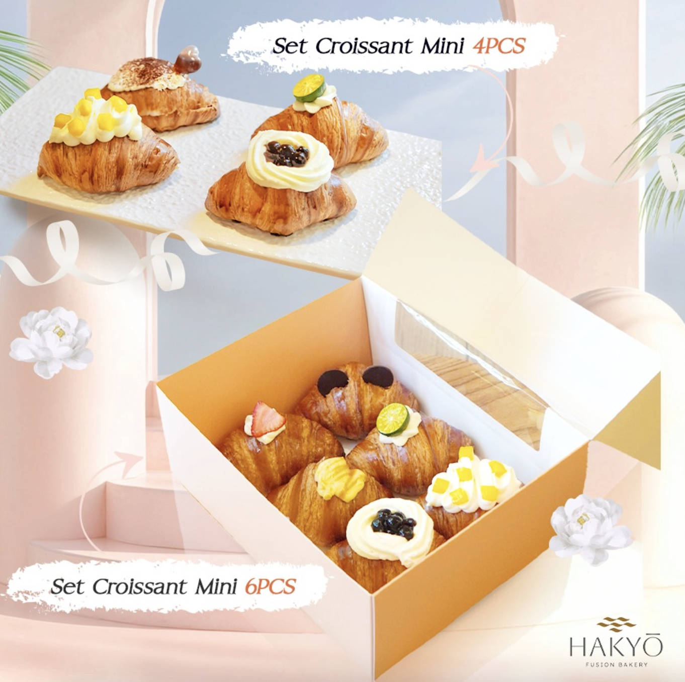 Set Croissant Mini 4pcs - Hakyo Fusion Bakery