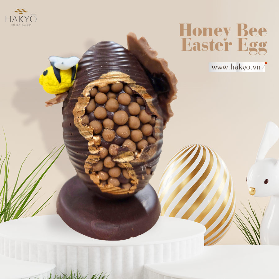 Honey Bee Easter Egg Trứng Phục Sinh Chocolate - Hakyo Fusion Bakery