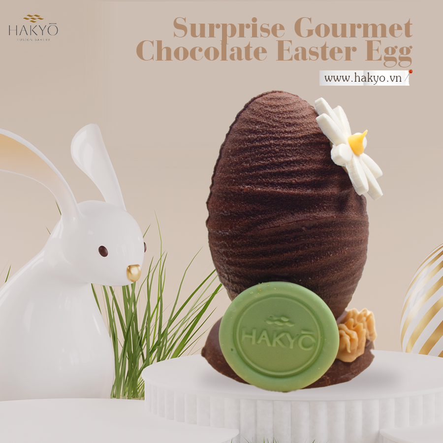 Surprise Gourmet Chocolate Easter Egg - Hakyo Fusion Bakery